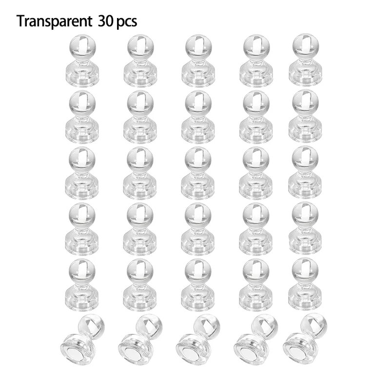 Прозрачные магнитные кнопки для досок Transparent 30 pcs