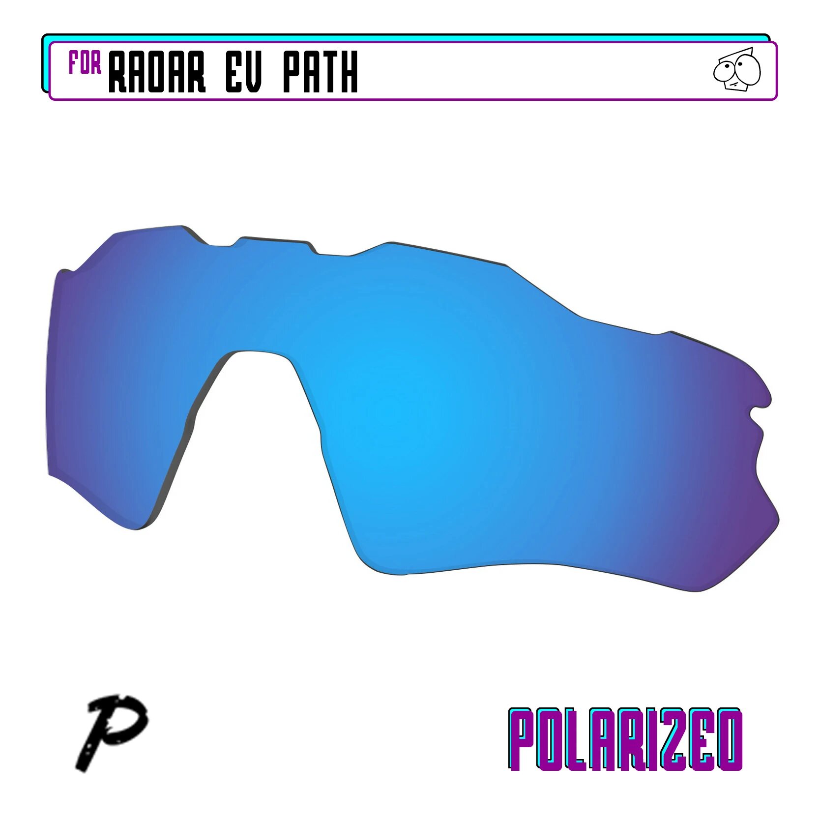 EZReplace Поляризованные линзы для Oakley Radar EV Path Blue P