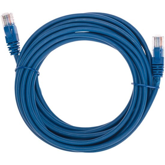 Патч-корд U/UTP Rexant cat 5e, медь, LSZH (негорючий), 5 м, RJ45-RJ45, 26AWG, синий