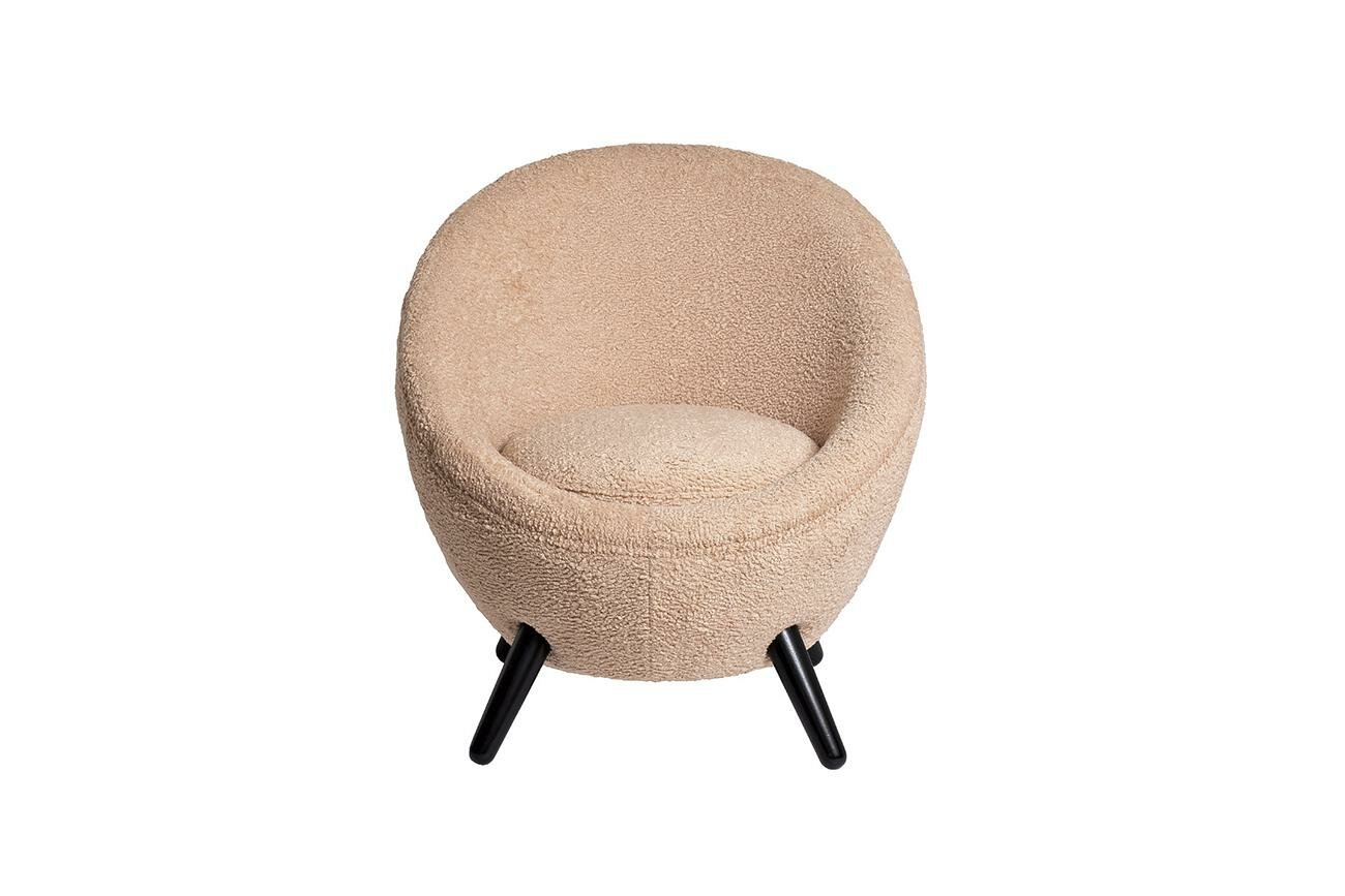 Кресло Garda Decor 48MY-2746 LPI Кресло иск. каракуль розовый 79*83*83см арт. 48MY-2746 LPI