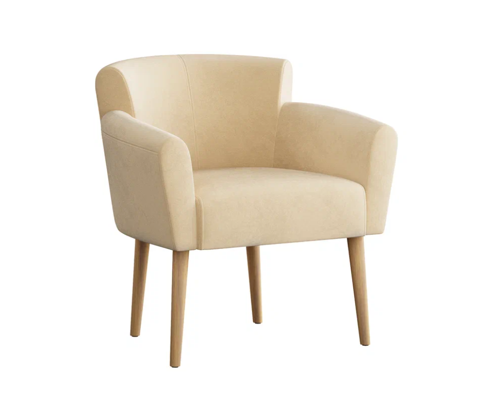 Кресло Сильва Вирджиния СК Модель 015 Велюр Луна 05 Размеры: Высота 800мм Глубина 700мм Ширина 760мм