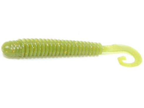 REINS Силиконовая приманка G TAIL SATURN 2.5 Цв. 035-Green Sparkling, 20 шт. пач.