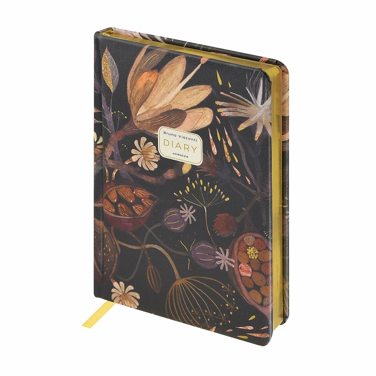 Ежедневник BrunoVisconti А5 "Ночные цветы" недатированный 240 стр.