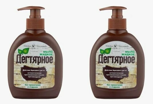 Невская Косметика Жидкое мыло Дегтярное 300мл - 2 штуки