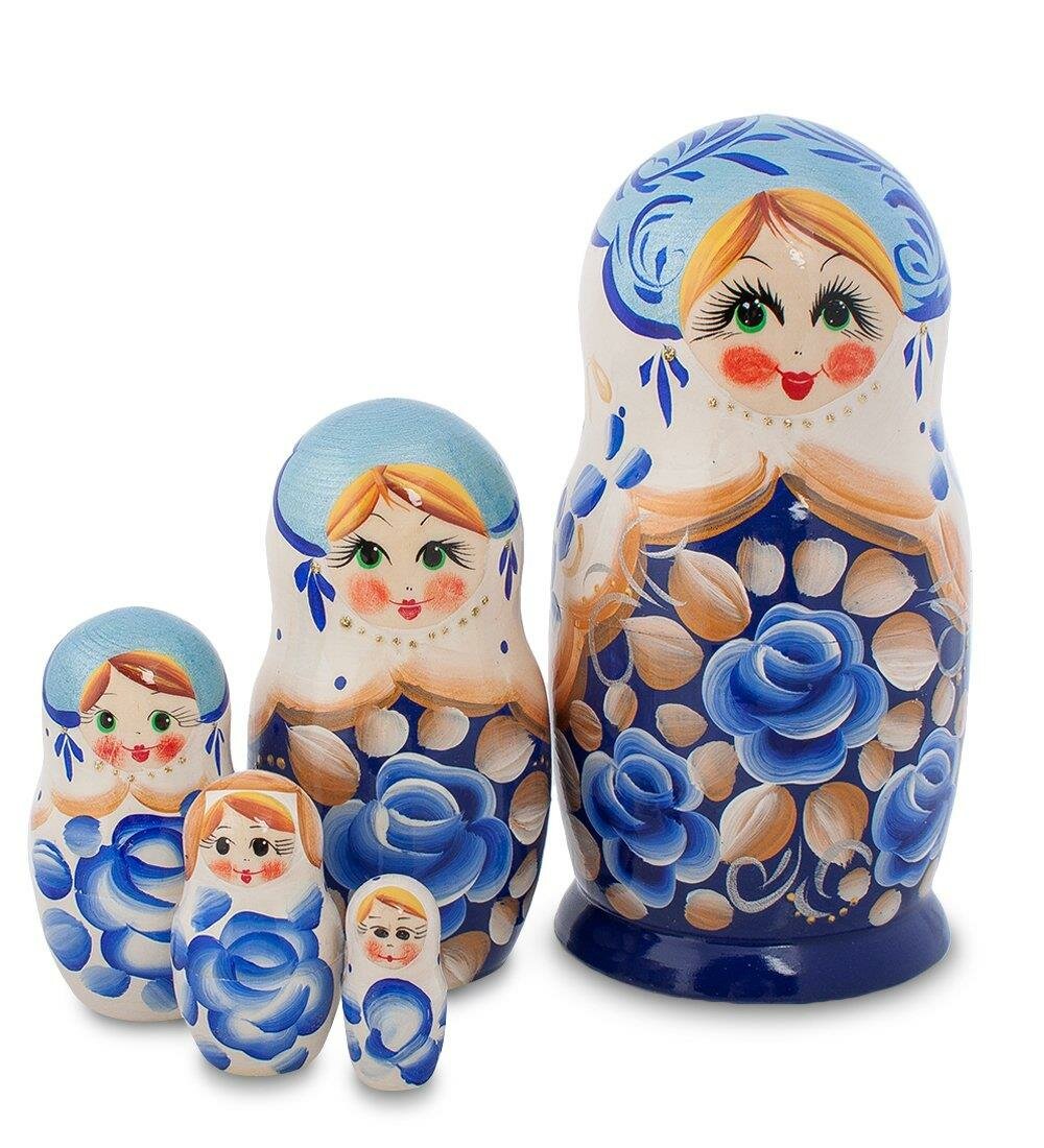 Матрешка 5м "Аксинья" A2144422 Народные промыслы, Дерево липа, краски, лак