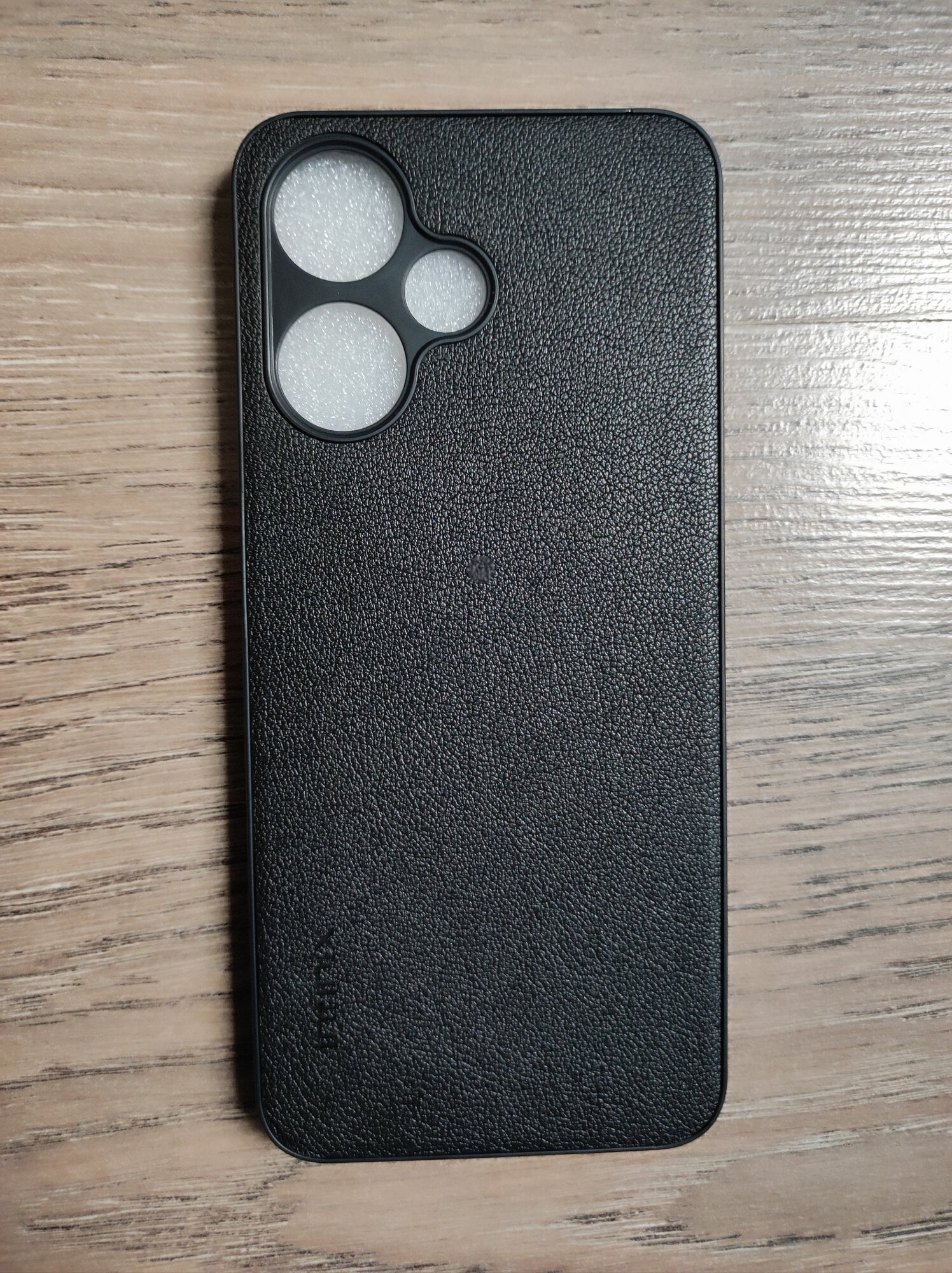 Infinix Hot 30 play силиконовый чёрный чехол из эко-кожи для Инфиникс хот 30 плей накладка, бампер