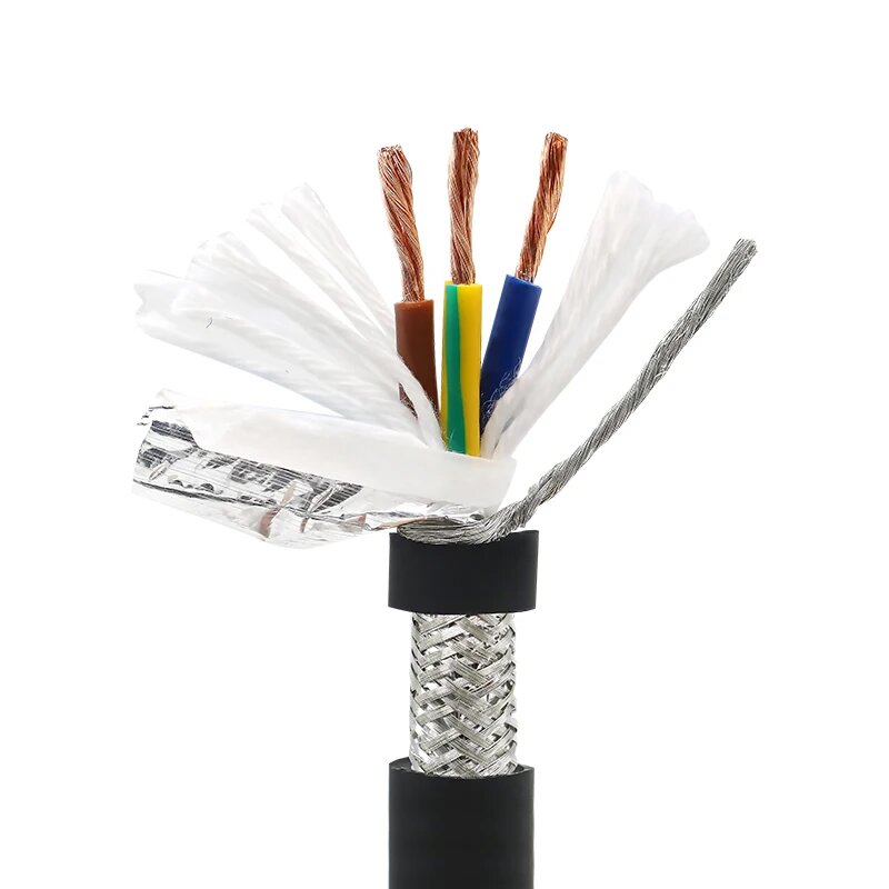 Ми NZAN Термостойкий экранированный кабель TRVVP 2.5mm 13AWG, 3core, 5m