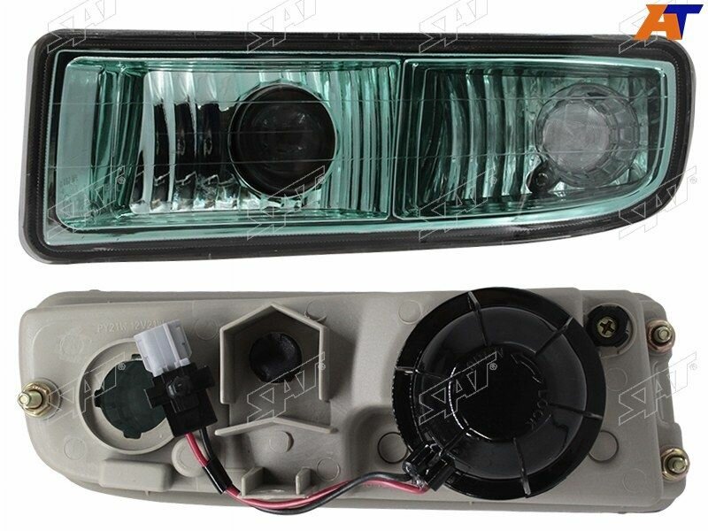 . SAT Фара противотуманная для LEXUS LX470 98-07 левая зеленый оттенок