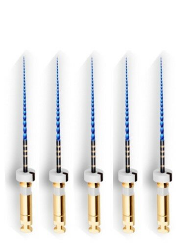 T-Flex, 31мм, размер 02/45, стерильные машинные файлы, никель-титан, 5 шт.