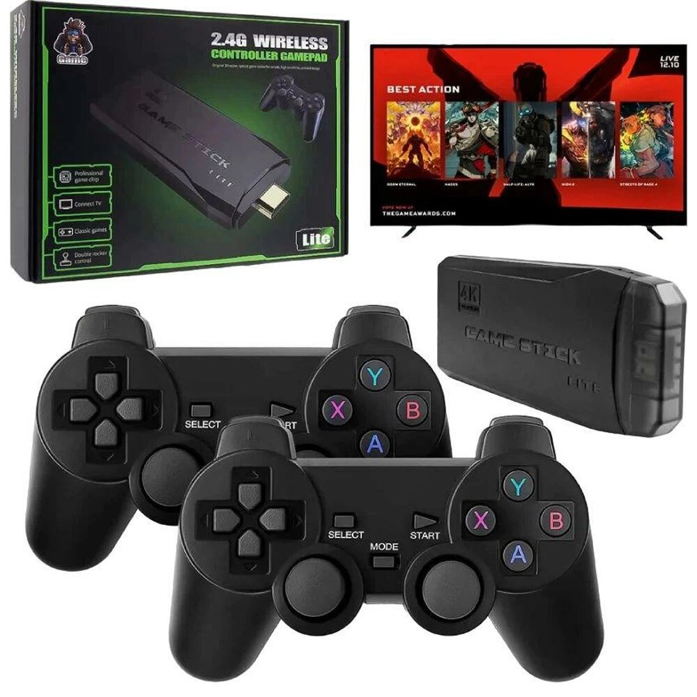 Игровая приставка Game Stick HD Lite Y3 little Stick HD Lite Чёрный