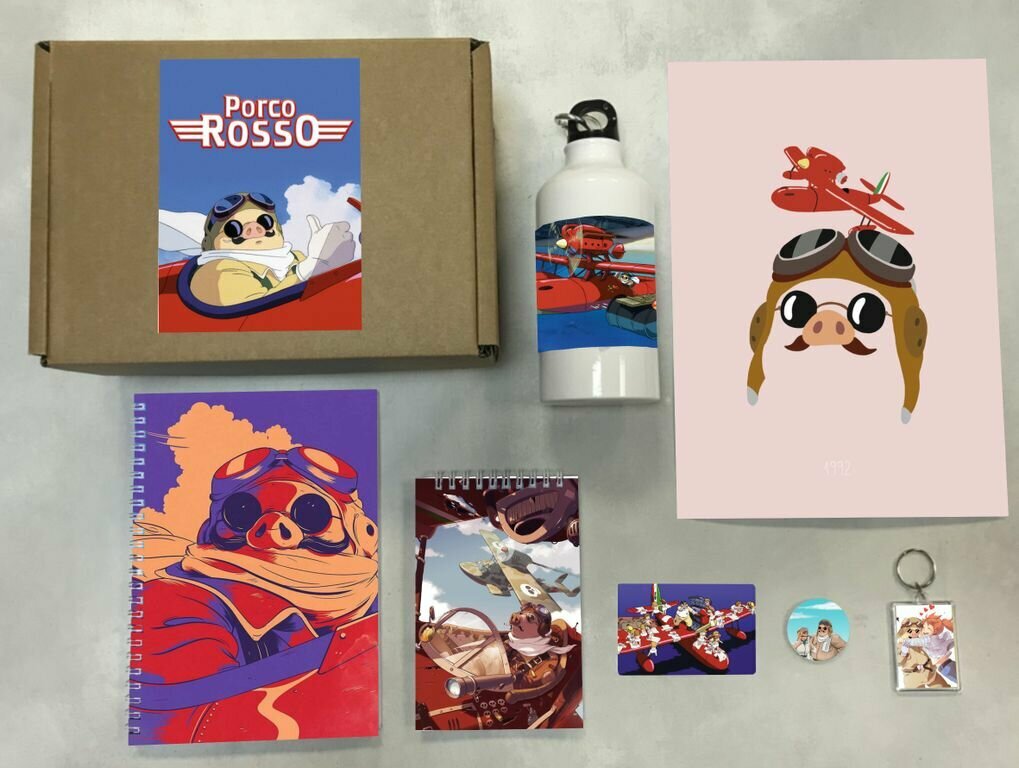 Бокс Порко Россо, Porco Rosso №4, Товары с нашими рандомными картинками