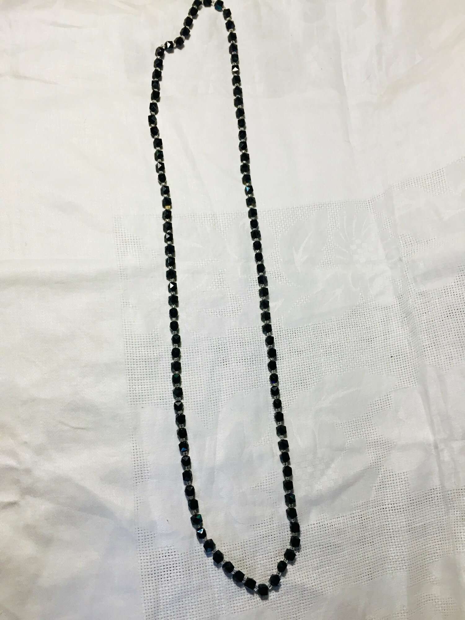 Бусы пластик с напылением Чехословакия