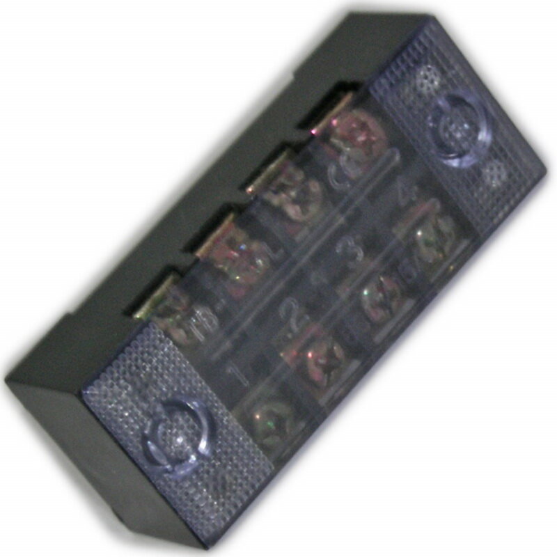 Клеммная колодка винтовая с крышкой, 8 контактов, М3, 15 А, 600 В, 14 AWG, 2 мм2