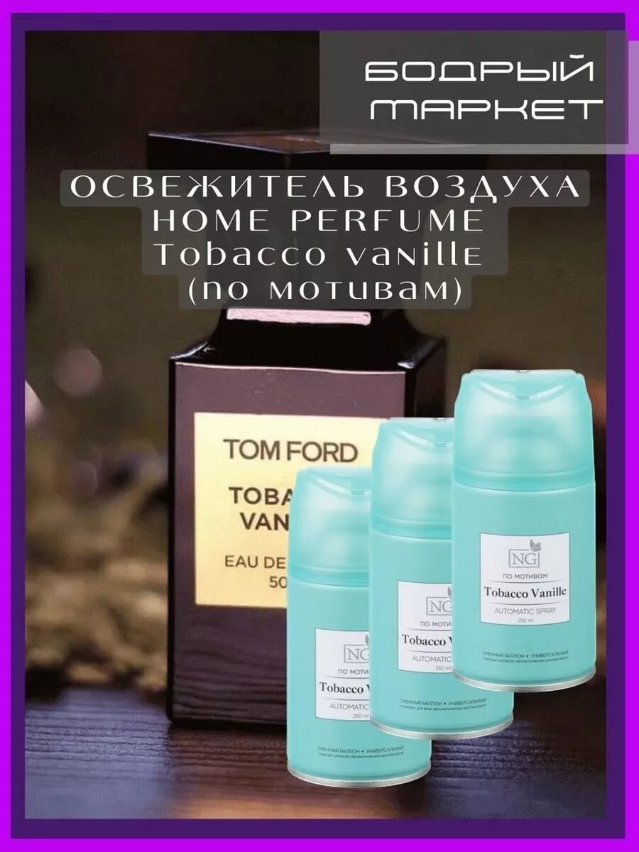 Освежитель воздуха Home Perfume Tabacco Vanille 250 мл 3 шт