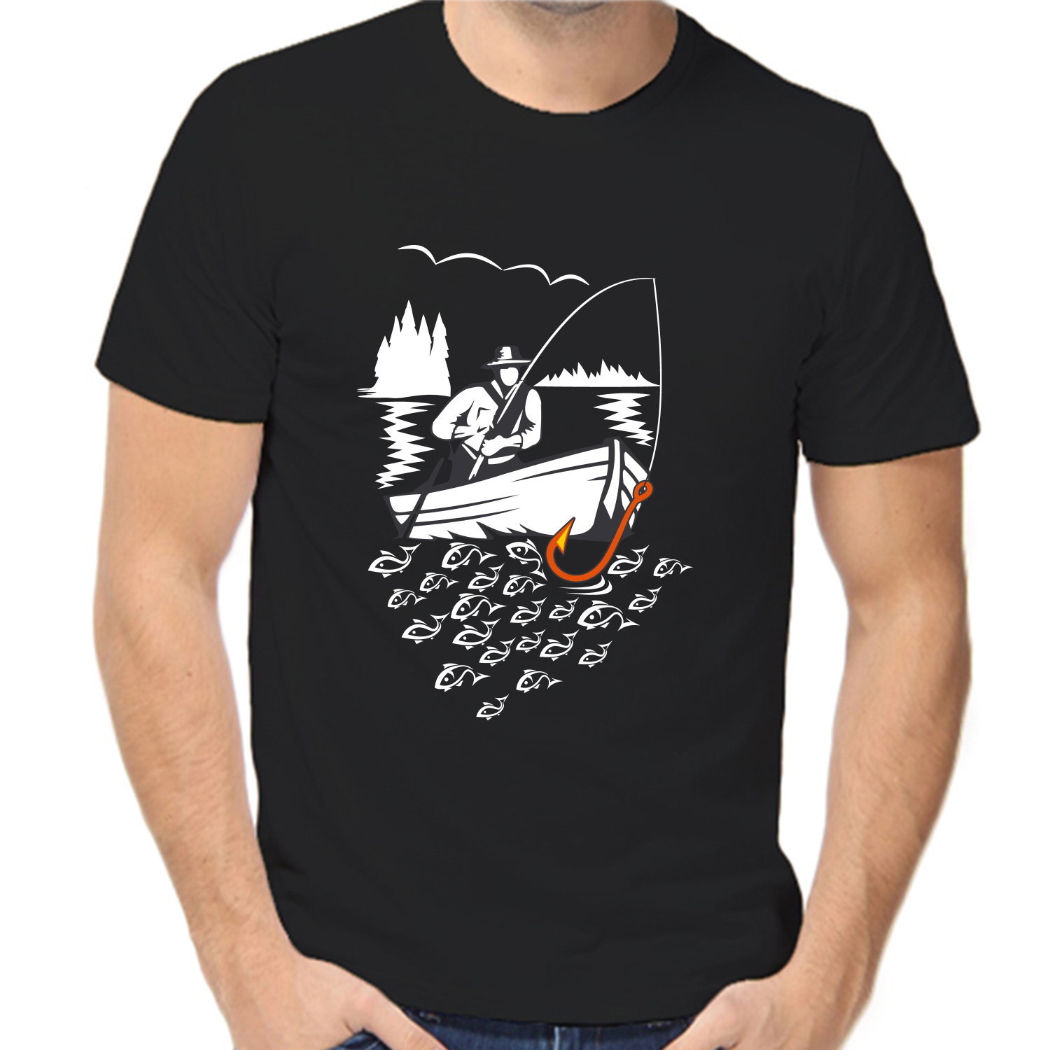 Футболка рыбак