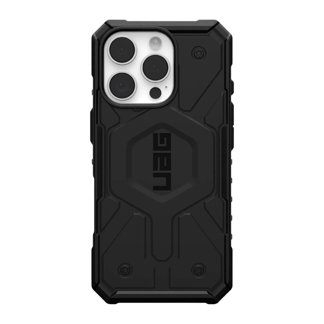 Защитный композитный чехол с поддержкой MagSafe UAG Pathfinder для iPhone 16 Pro (Чёрный | Black)