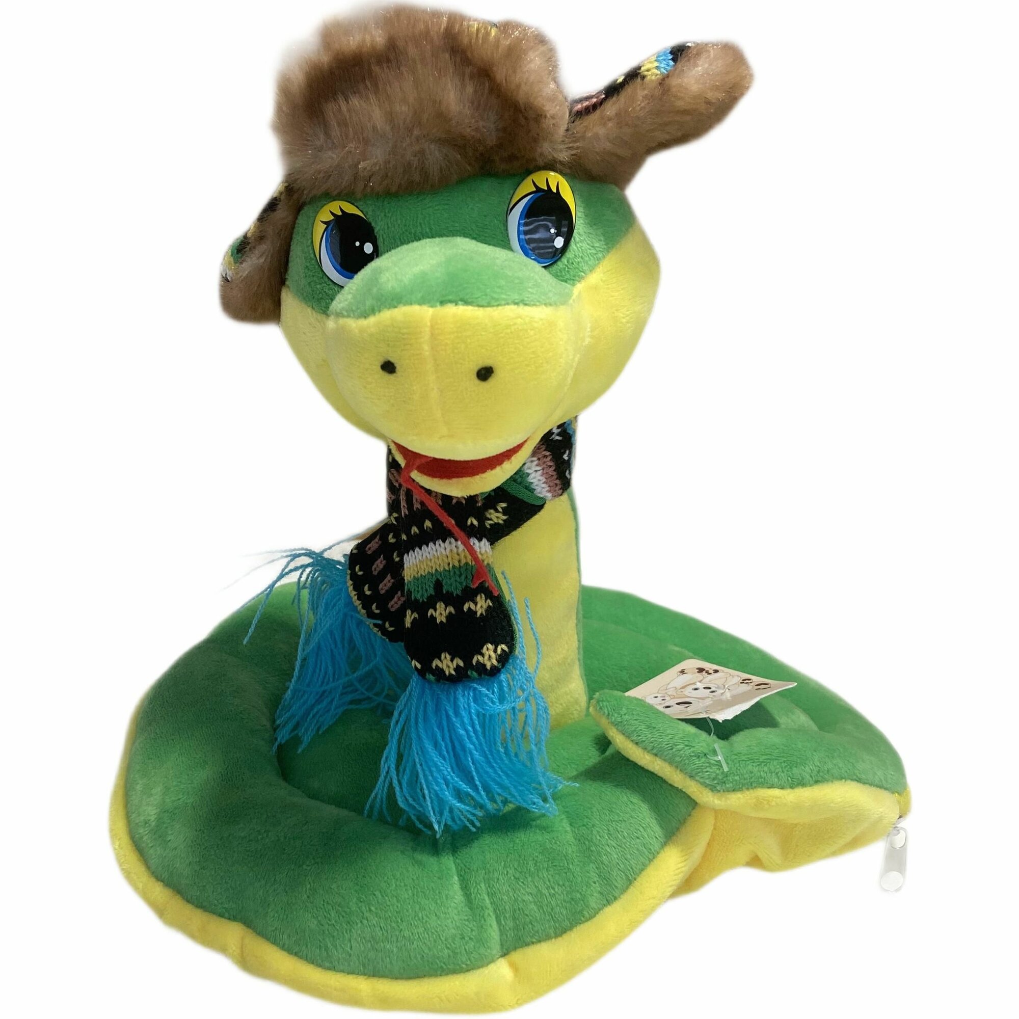 Змея конфетница мягкая игрушка новогодний сюрприз 2025