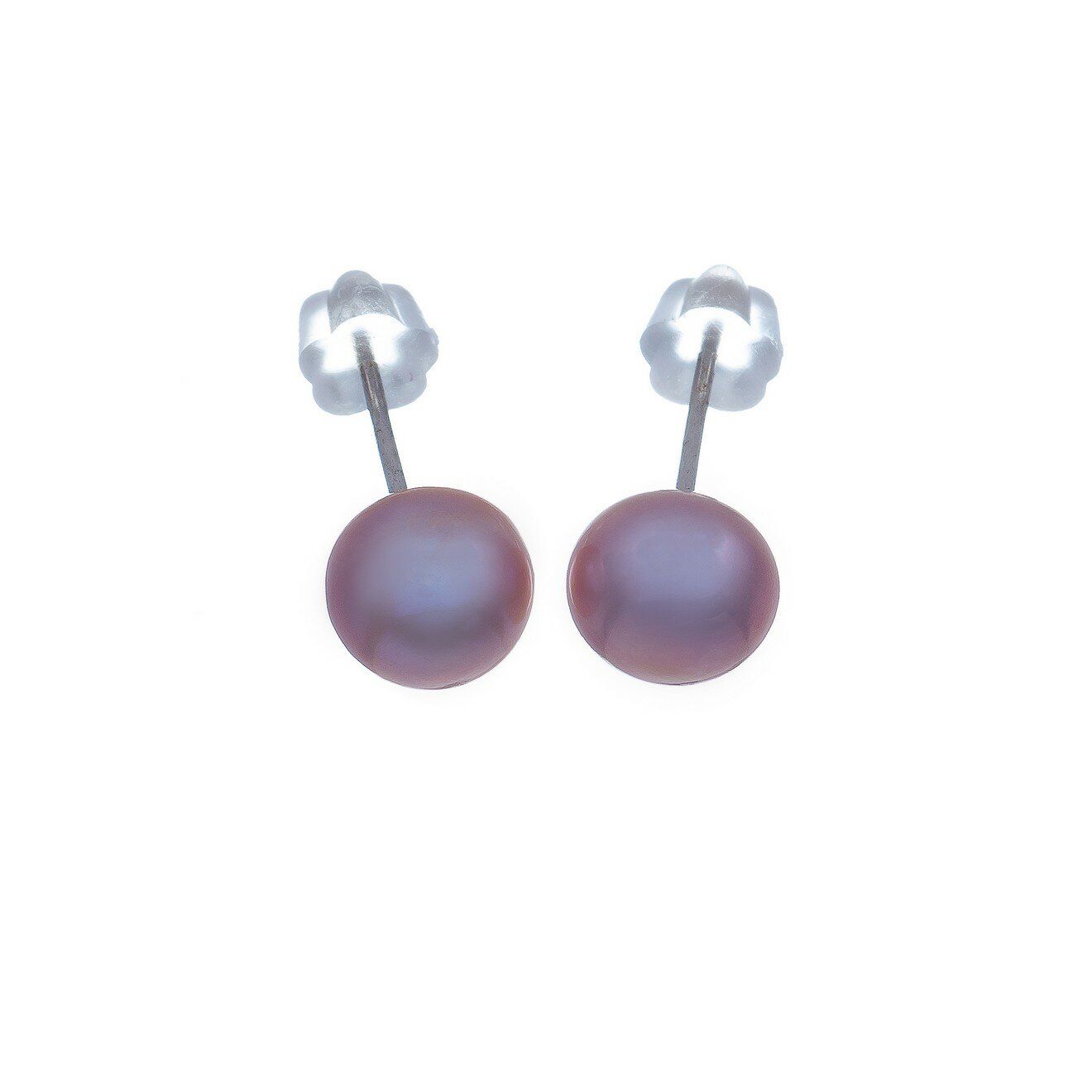 Серьги пусеты, жемчуг культивированный