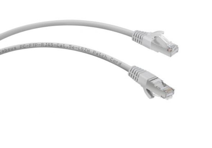 Кабель патч-корд F/UTP 5e кат. 0,5м. Cabeus PC-FTP-RJ45-Cat.5e-0.5m-LSZH
