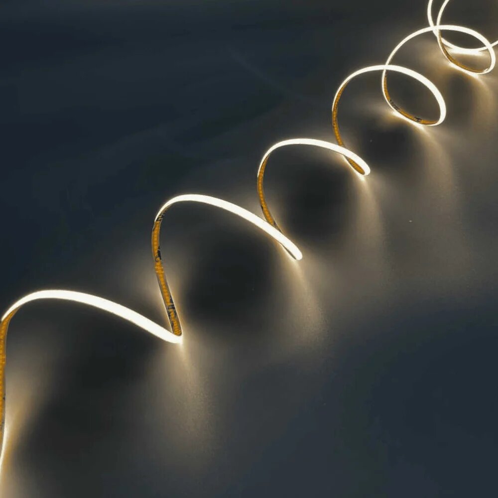 Светодиодная лента Geniled 5м 24В 9Вт/м 3000К COB теплая подсветка 320 led/m IP33 5мм 03609