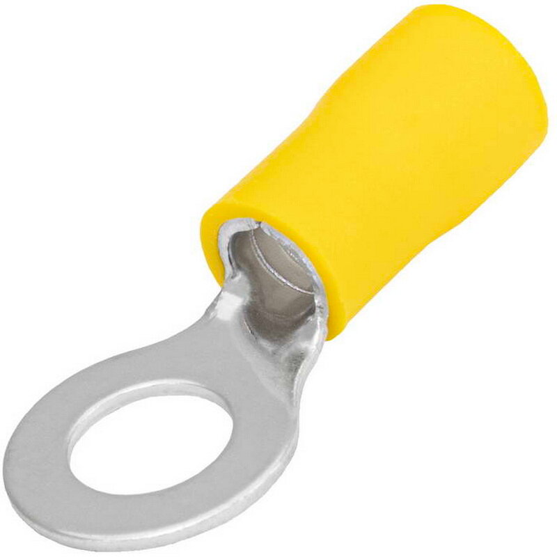 Наконечник кольцевой изолированный 5.5-6, 48 А, 12-10 AWG, желтый, латунь луженая