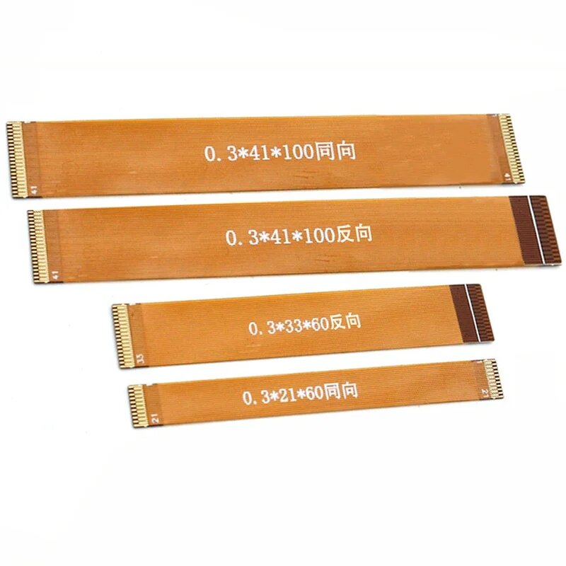 Плоский гибкий кабель FPC FFC 7/9/11/13/15/17/19/21/23/25/27/31/33/35/39/41/45/49/51/57/61/71 Pin 33 Pin, length-60mm, A-Forward Direction