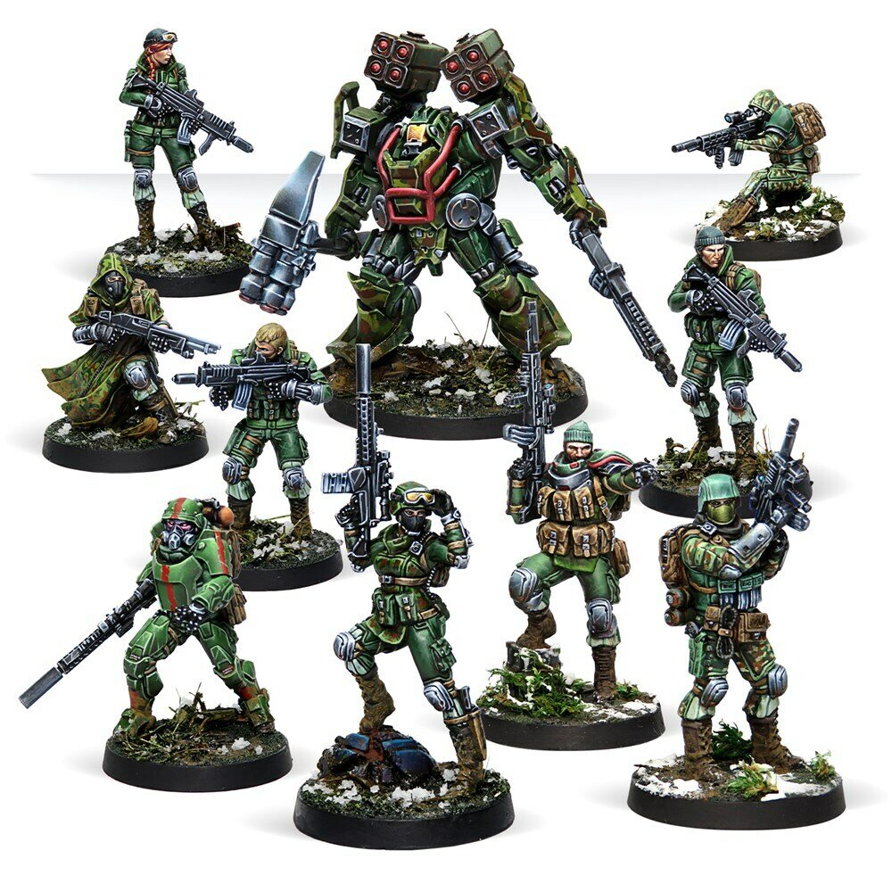 Набор миниатюр для настольный игры Inifinity Tartary Army Corps Action Pack