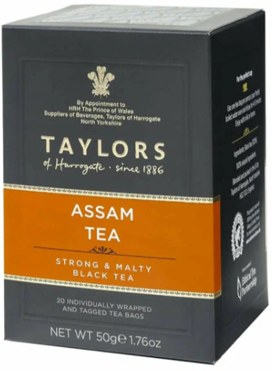 Чай TAYLORS черный Ассам 20 пак. /картон/ 50г