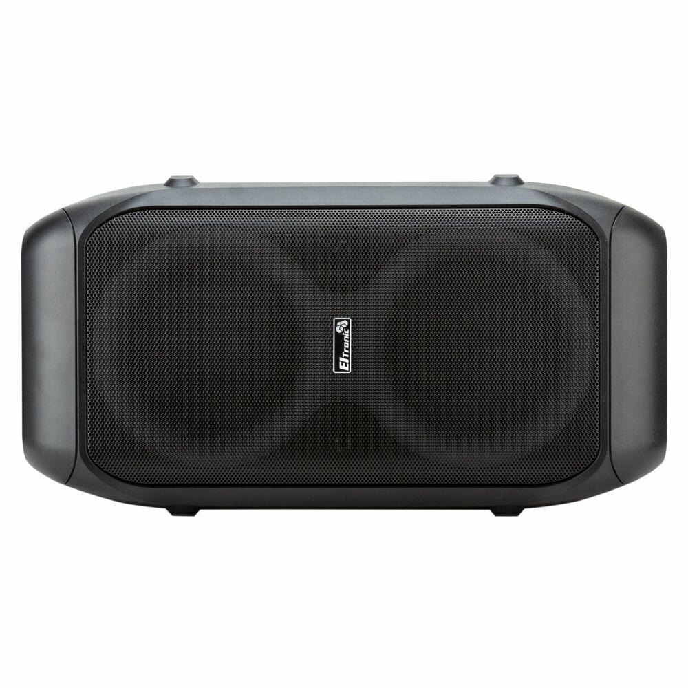 Портативная акустика Eltronic 20-98 CRAZY BOX 1200 динамик 2шт/6.5" LED TWS черный