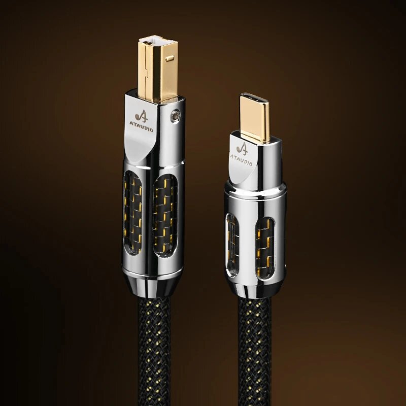 ATAUDIO HiFi USB аудиокабель ЦАП USB C to B, 1,5 м