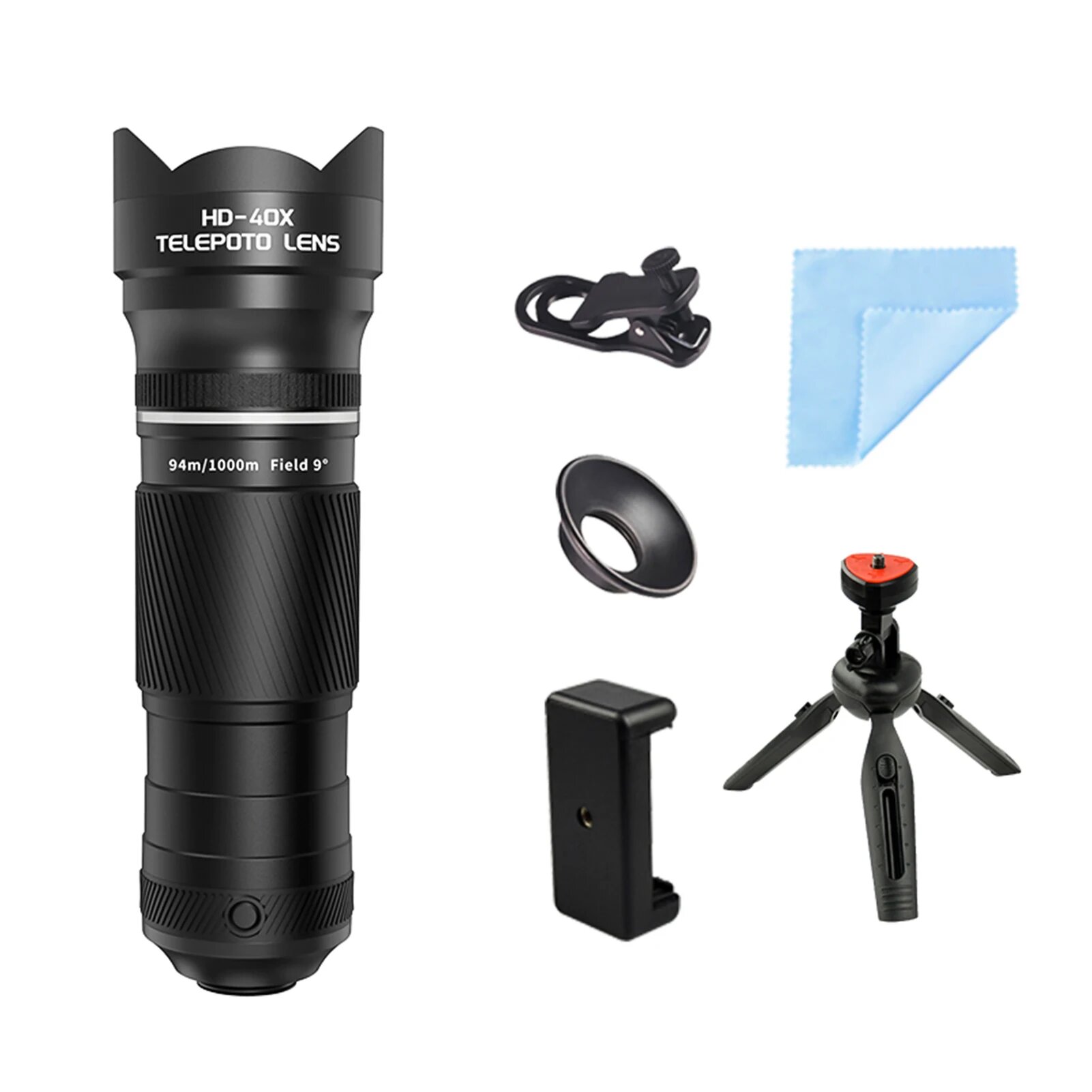 Телеобъектив 40x для телефона с штативом, Lens 2