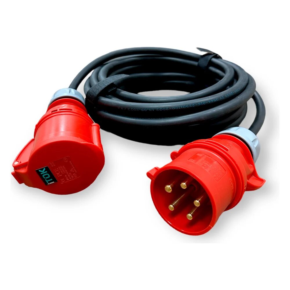 Удлинитель силовой iTOK тип SUS серии iCONNECT PRO промышленный трехфазный КГтп-ХЛ 5х4 мм 32А 380В 3P+N+E IP44 ГОСТ 10 м i-CONNECT-PRO-SUS-KG-340-VR-380-5-44-10