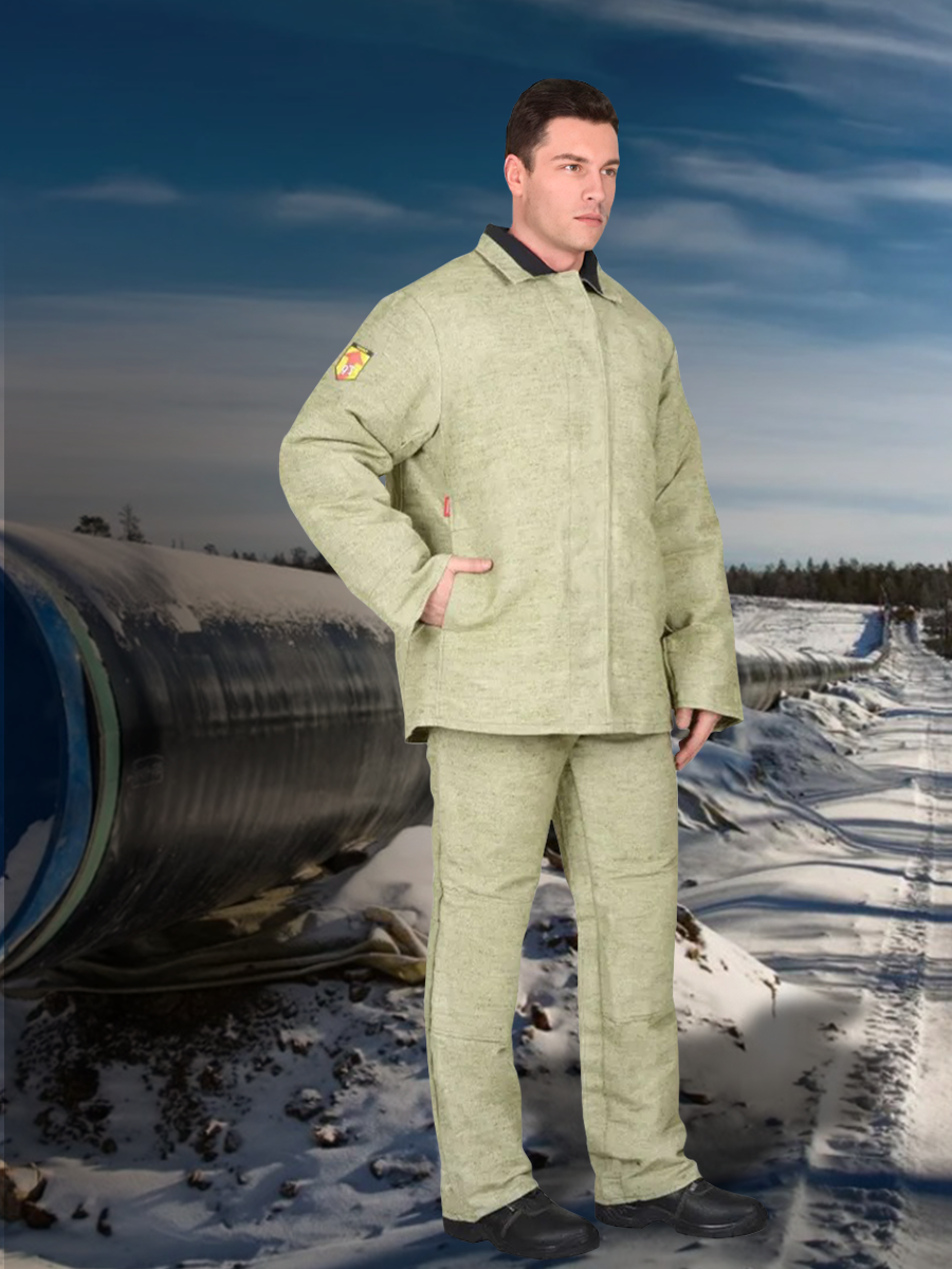 Костюм сварщика Брезентовый утепленный серый брючный. Размер: 88-92. Рост: 182-188