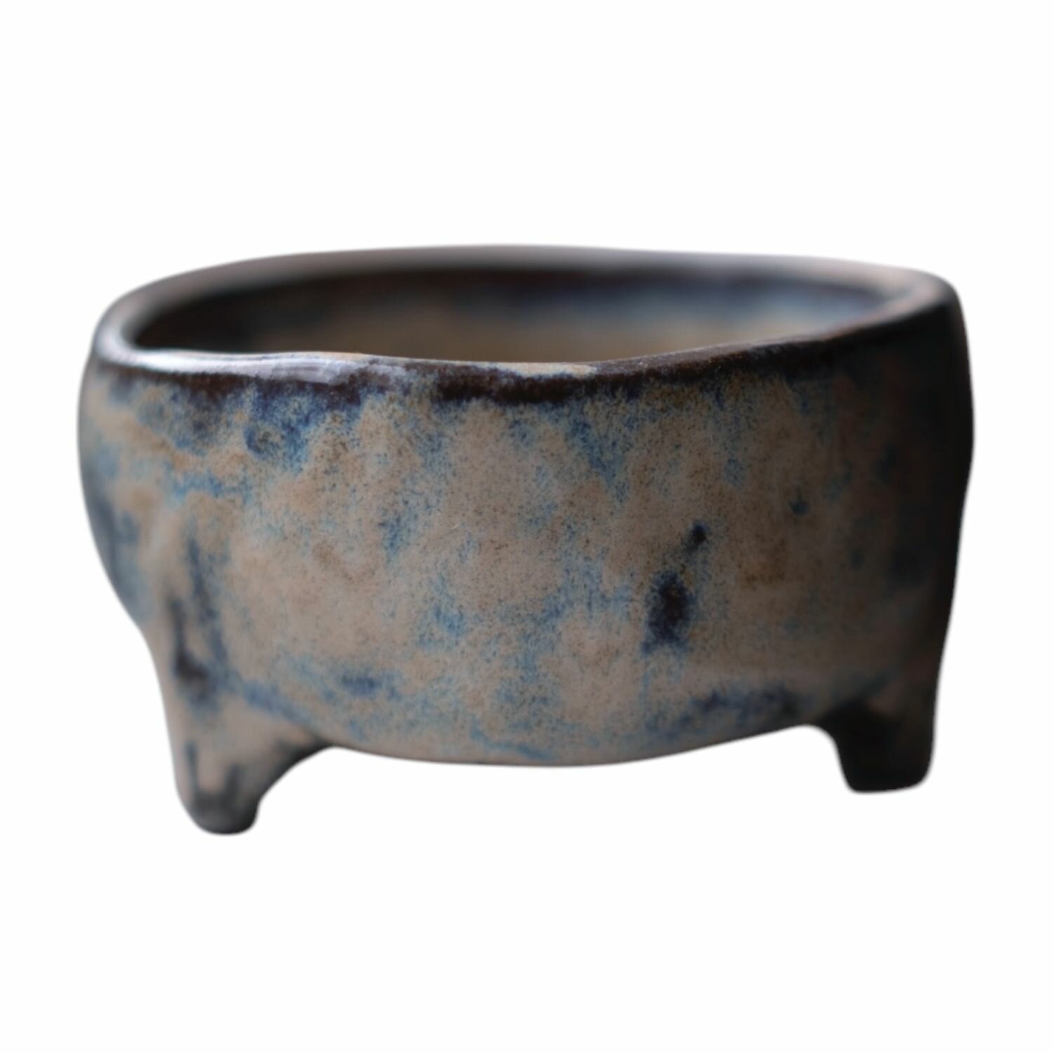 Пиала ручной работы Идеальное совпадение на ножках, 10 см, керамика