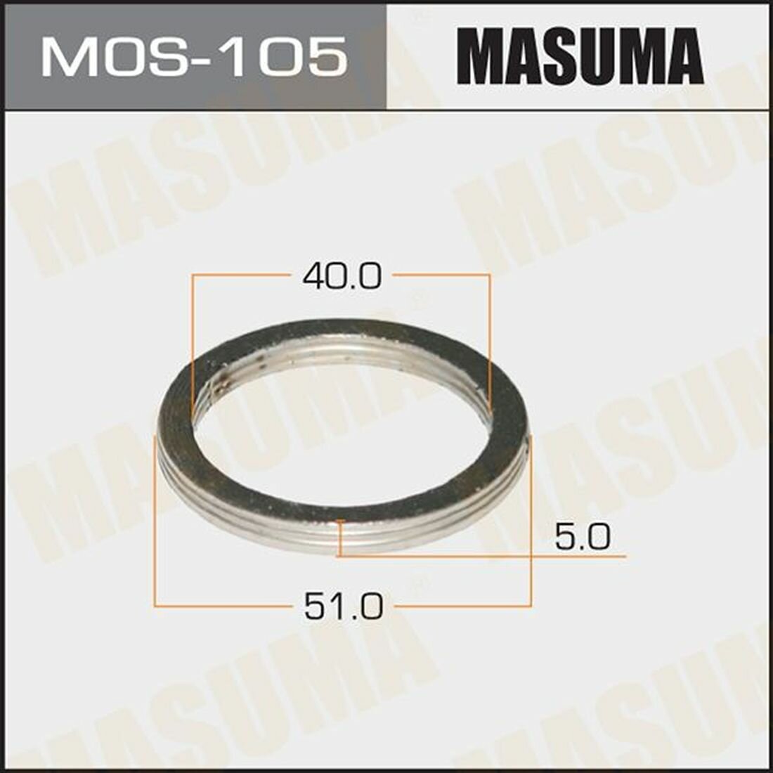 Кольцо уплотнительное глушителя Masuma 40х51 MOS-105 1шт.