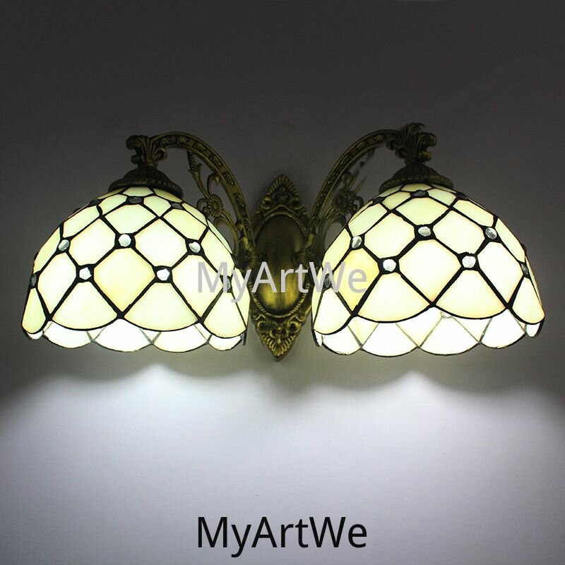 Светильник настенный MyArtWe M180W Двухрожковый настенный светильник Тиффани