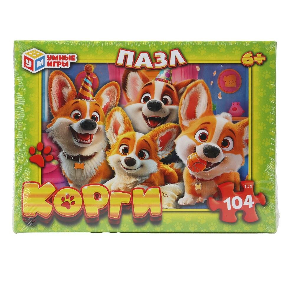 Пазлы "Корги" 104 детали Умные игры 4630395007795