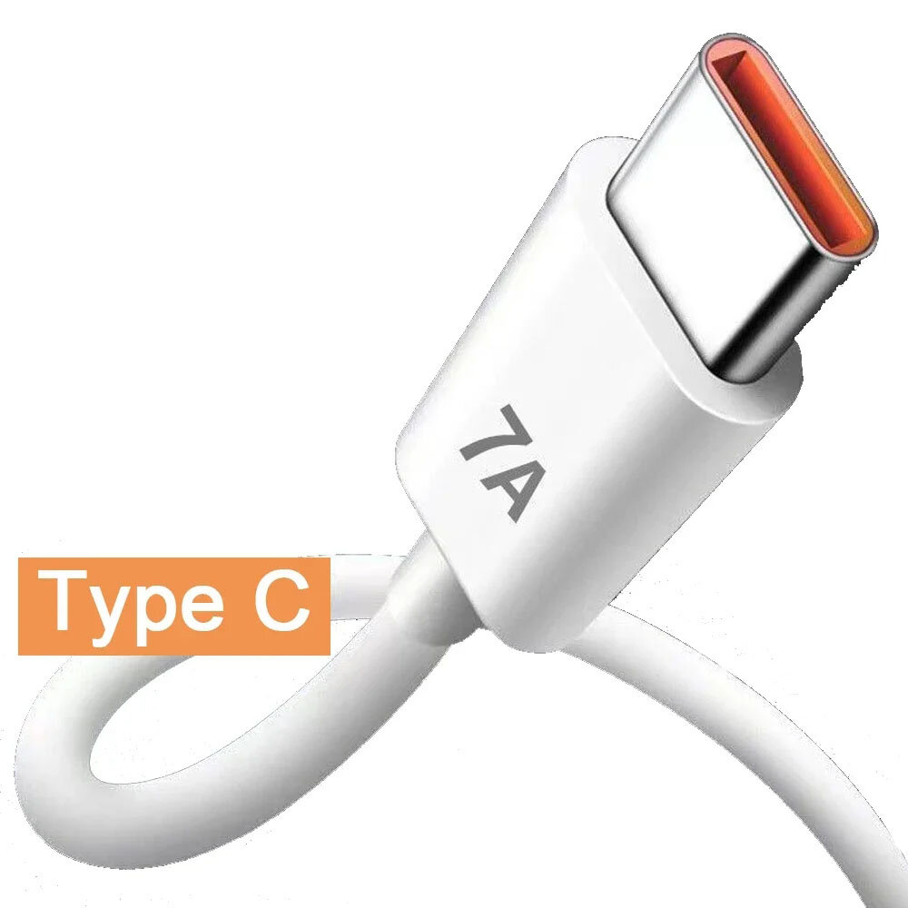 7A 100W USB Type C сверхбыстрый зарядный кабель для Huawei P40 P30, кабель для быстрой зарядки и передачи данных для Xiaomi Mi 13 12 Pro Oneplus Realme POCO