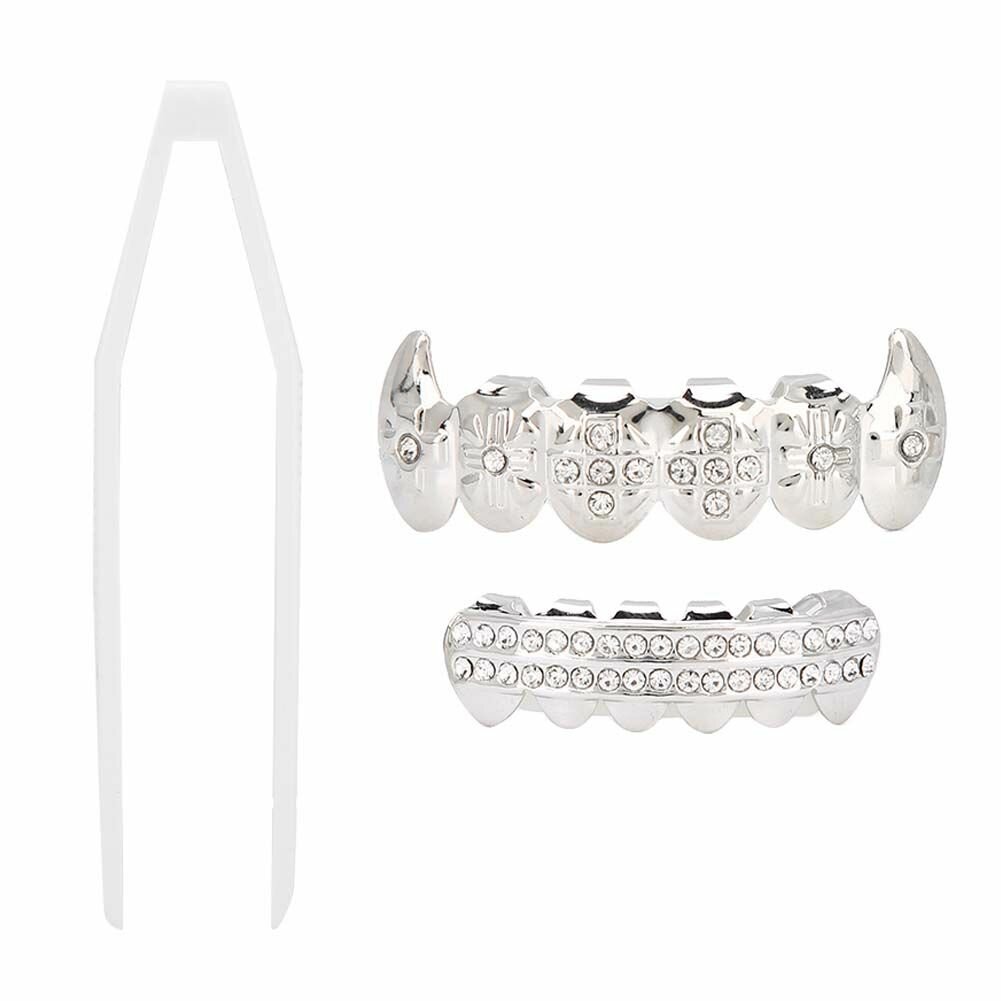 Набор аксессуаров для зубов в стиле хип-хоп для украшения вечеринки на Хэллоуин, забавный набор зубов для косплея, идеи подарков для вечеринки