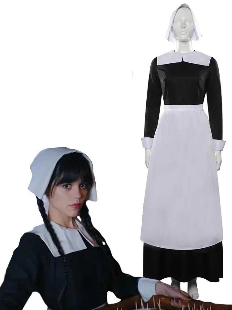 Костюм «Среда» для косплея Белый, S, Maid Suit