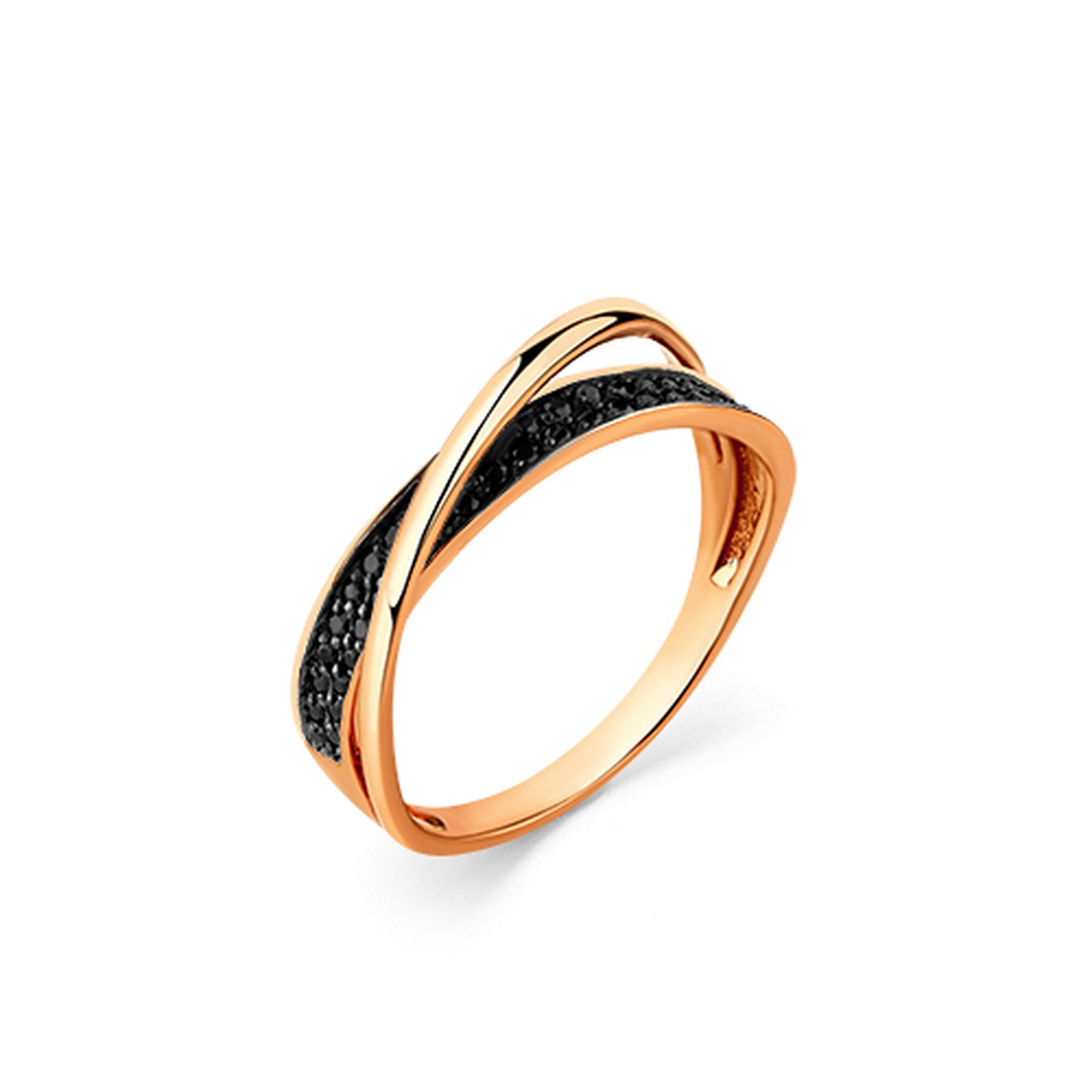 Кольцо, красное золото, 585 проба, шпинель