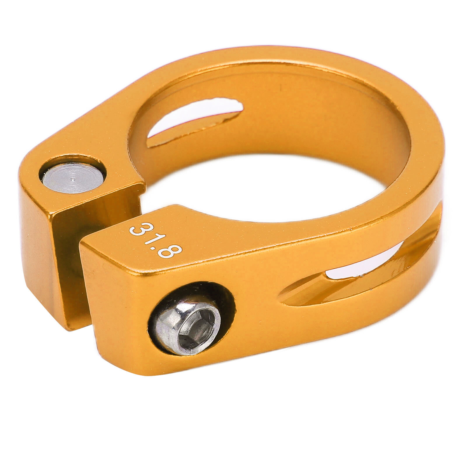 Bicycle Seat Tube Clamp Mountain Road Bike Lock Seatpost Aluminum Alloy ClampGold