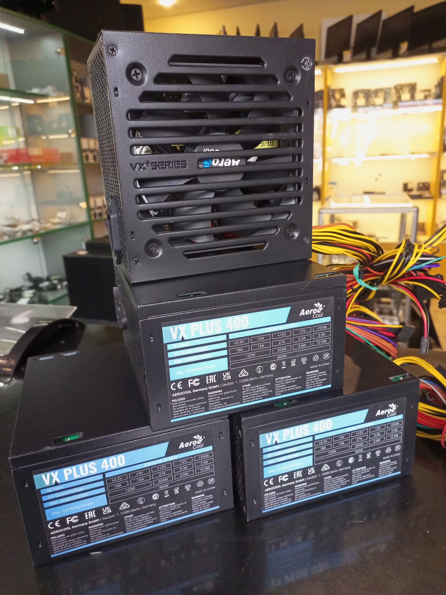 Блок питания AeroCool VX Plus 400, ATX, 400 Вт, 120mm вентилятор