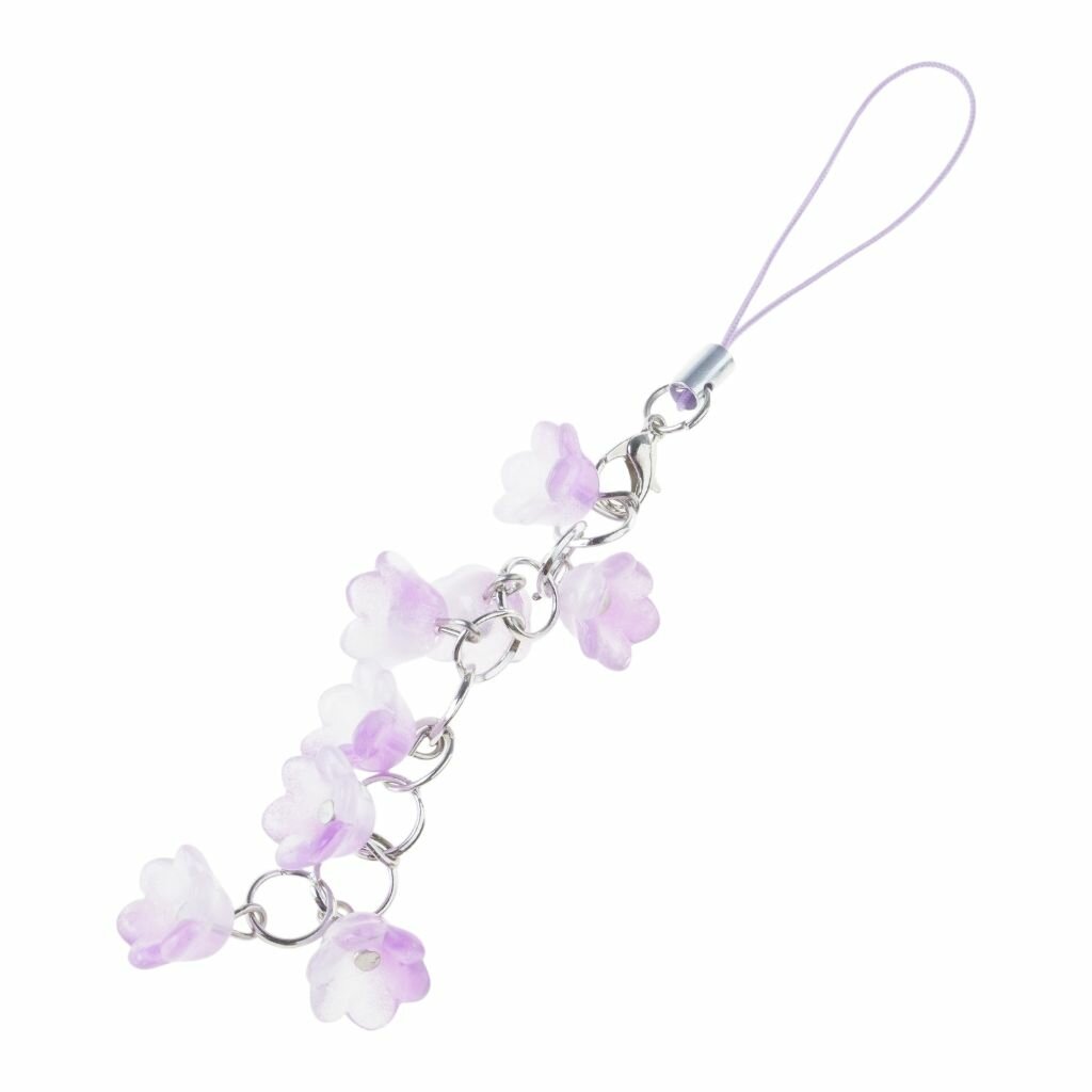 Цепочка для мобильного телефона ins wind sweet and fresh lily of the valley-фиолетовый