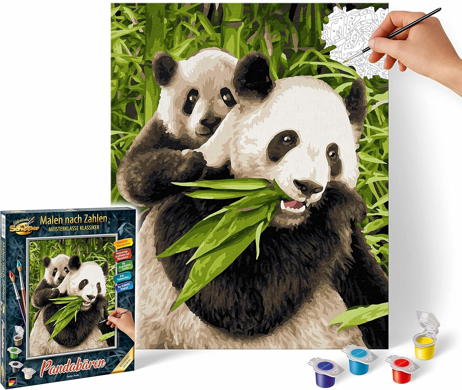 Набор для рисования по номерам Schipper - Картина по номерам Панды, 24 x 30 см - Шиппер 609240712