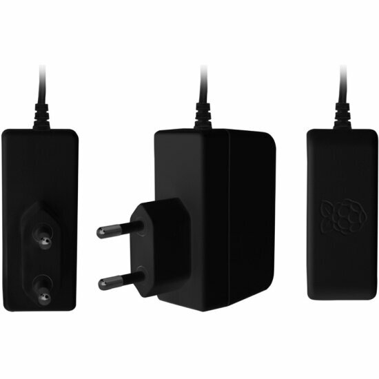 Блок питания Raspberry Pi 3 Model B 5.1V, 2.5A, 1.5 m, Micro USB-B output jack, для Pi 3 B/B+