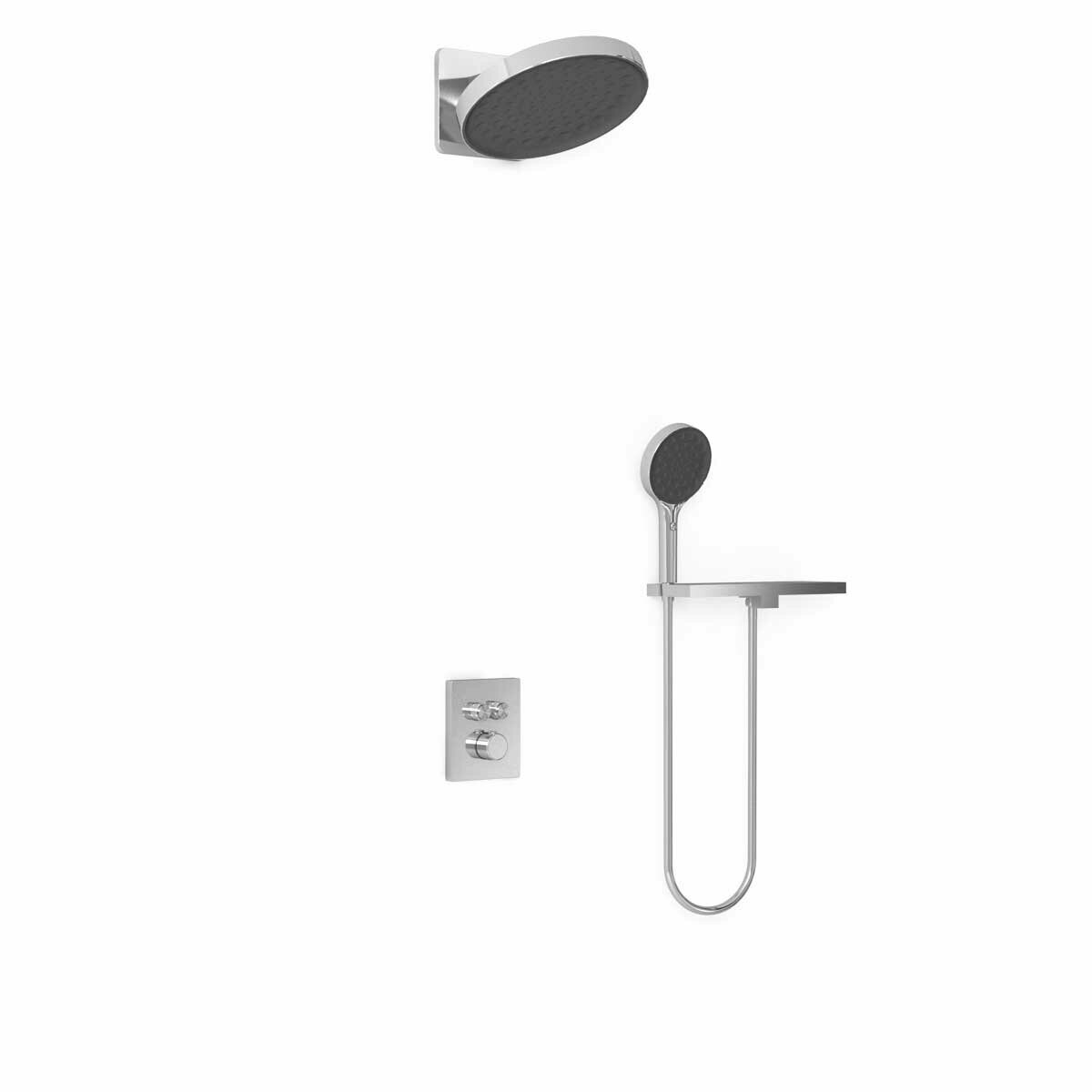 Душевой комплект Vincea Inspire VSFW-3I21MT3RCH встраиваемый, термостатический, двухрежимный, хром