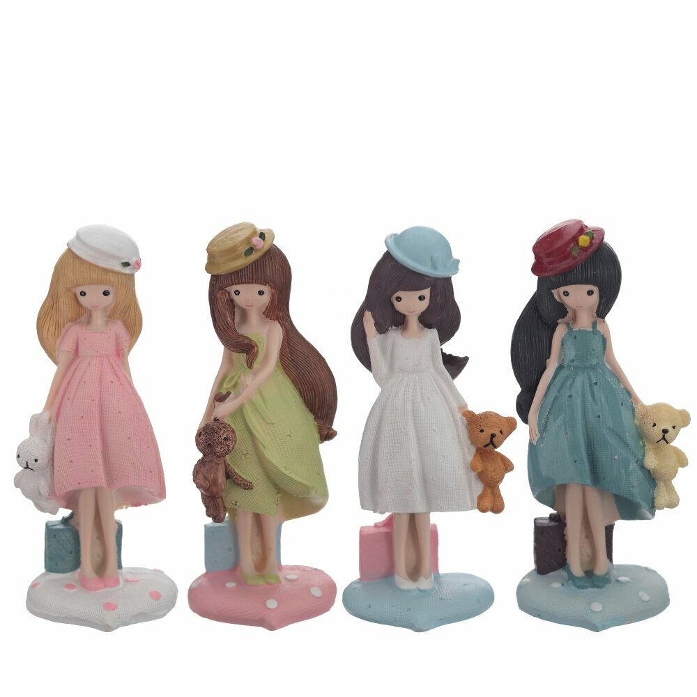 Фигурка "Девочка", L6 W5 H13 см, 4в. 789214 "Девочка", L6 W5 H13 см, 4в. REMECO