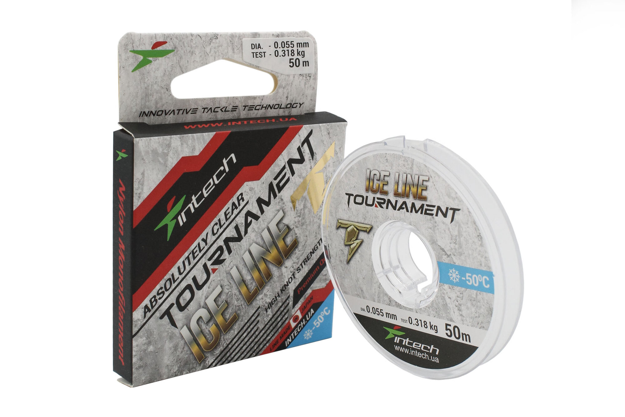 Леска Intech Tournament Ice Line 50м 0,055мм 0,318кг для ледовой рыбалки зимой