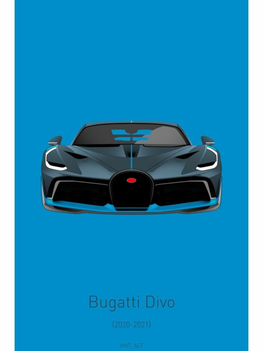 Постер "Car Faces. Bugatti Divo"